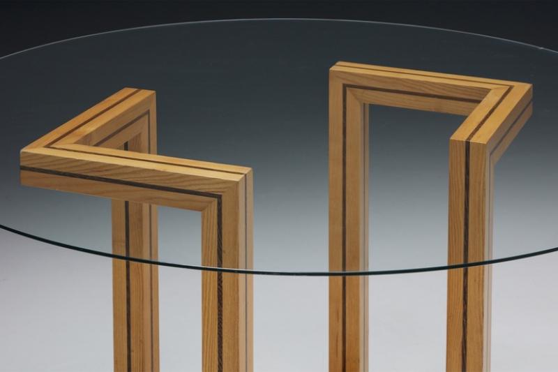 Postmodern Round Glass Dining Table - 1970's