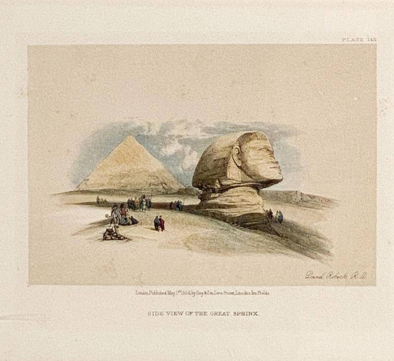 Print of Sphinx by Roberts, 19th century