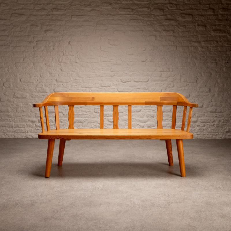 Ragnvald Krogenæs - Krogenæs Bench in Solid Pine, Norway, 1960s
