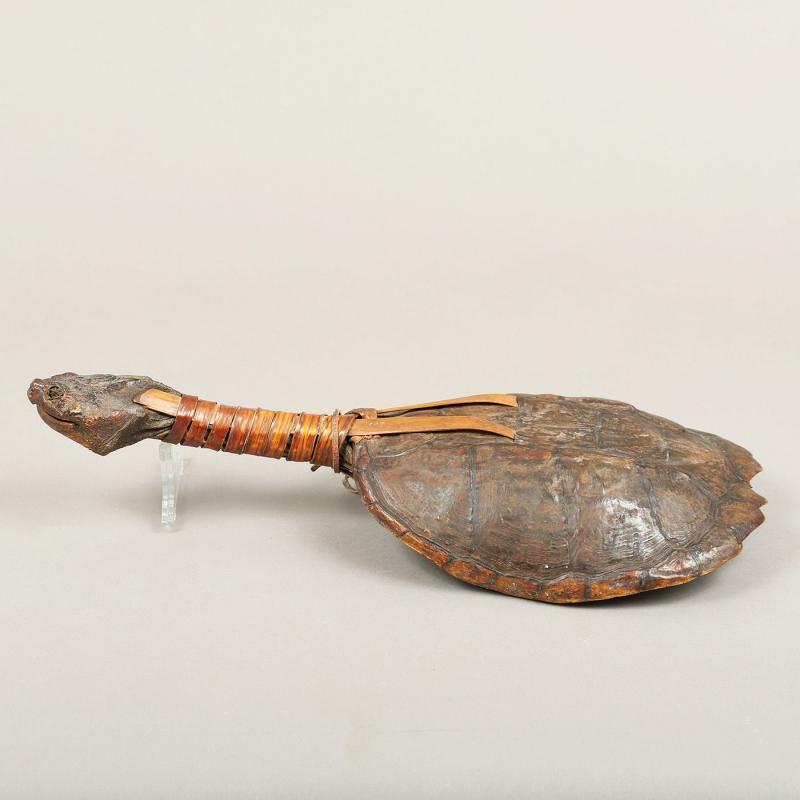 Rare Ceremonial Snapping Turtle Rattle
