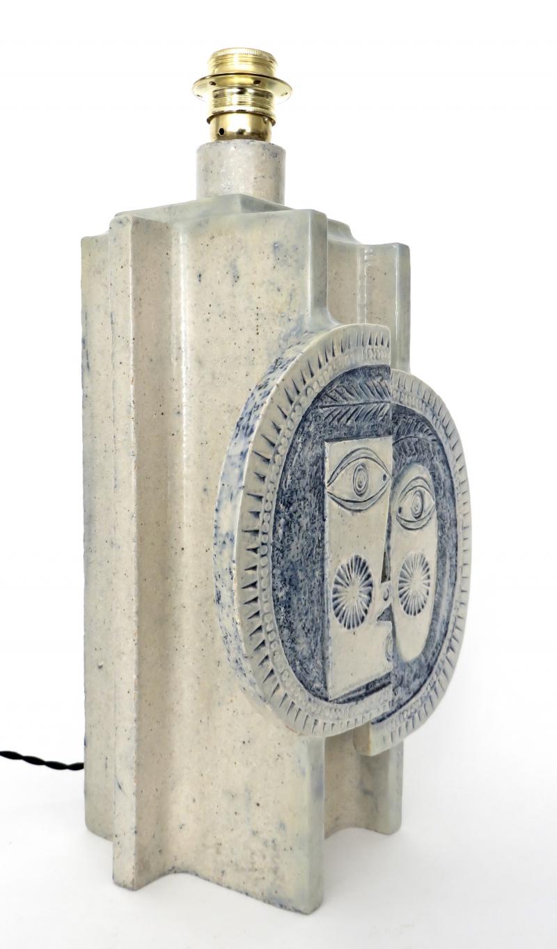 Roger Capron - French Ceramic Table Lamp by Roger Capron