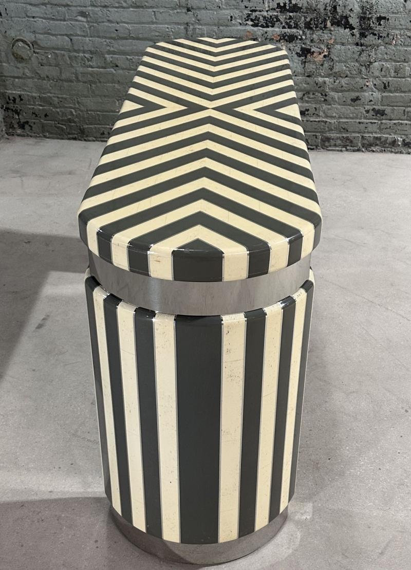 Ron Seff - Ron Seff Graphic Tessellated Bone Console, 1970