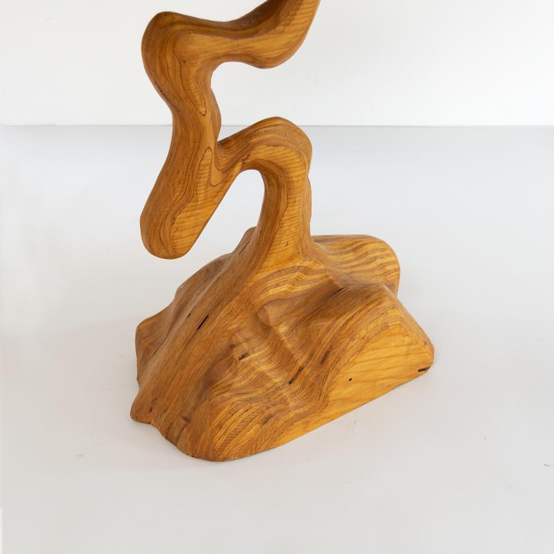 SCANDINAVIAN MODERN CROOKED COLUMN TABLE