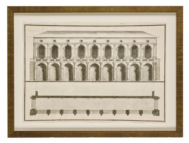 SET OF FIVE 18TH CENTURY ITALIAN ARCHITECTURAL DRAWINGS