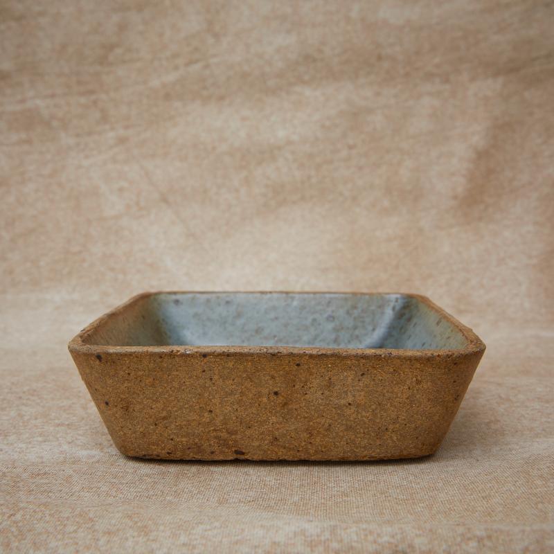 STUDIO POTTERY SQUARE CERAMIC DISH