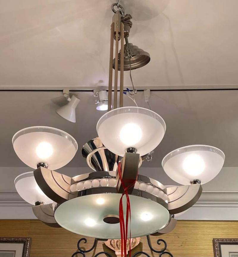 Sally Sirkin Lewis - Art Deco Odette Chandelier by Sally Sirkin Lewis ...