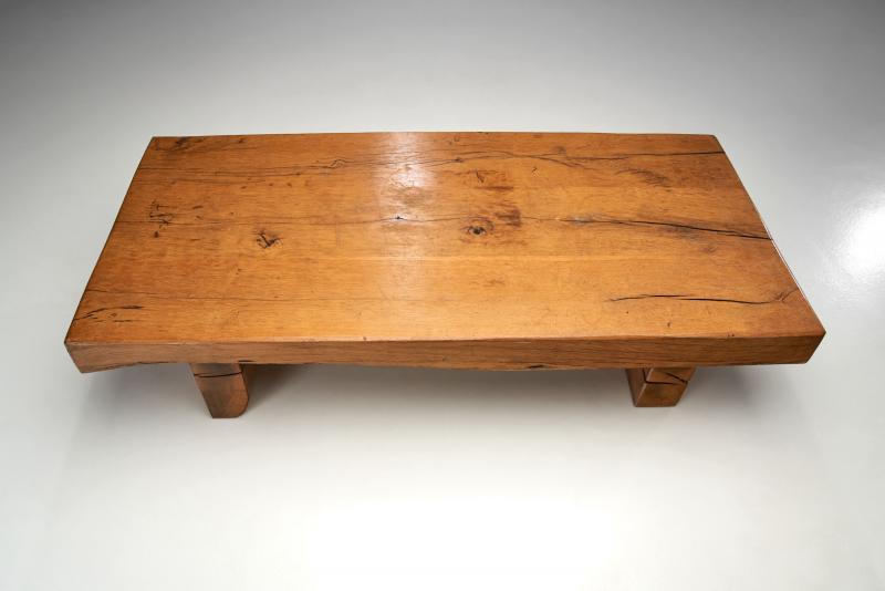 Scandinavian Solid Wood Coffee Table, Scandinavia ca 1950s