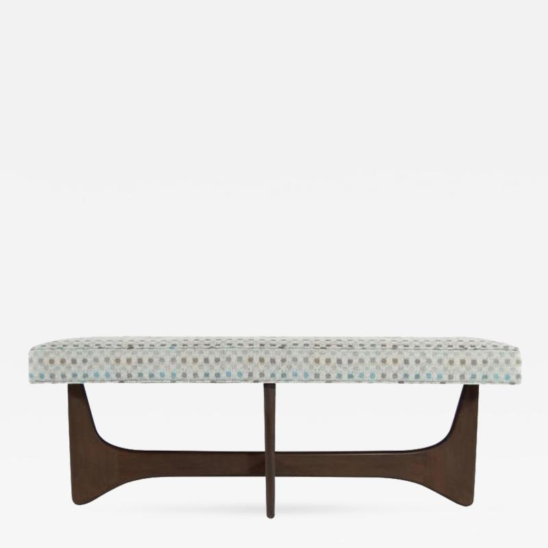 Sculptural Walnut Bench