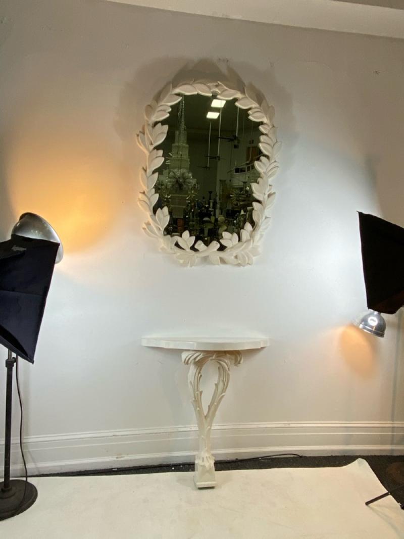 Serge Roche - DRAMATIC SERGE ROCHE STYLE MIRROR AND CONSOLE