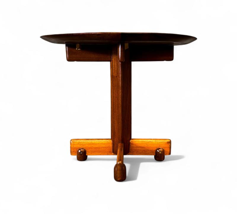 Sergio Rodrigues - "Alex" Side Table in Freijo & Rosewood, Sergio ...