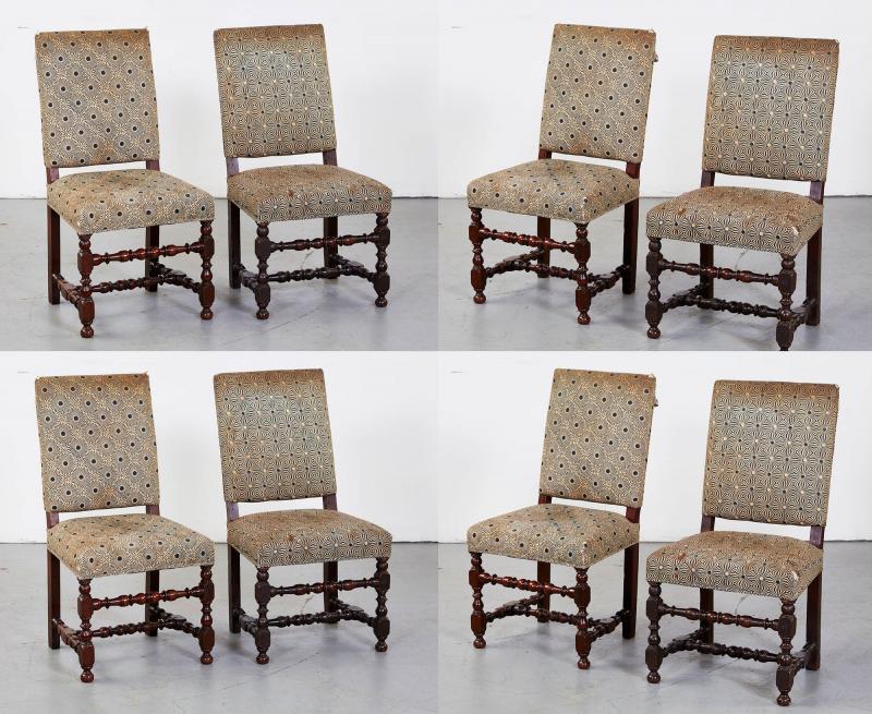 Set of Eight Baroque Chairs