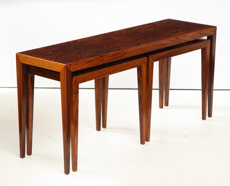 Severin Hansen - Severin Hansen Rosewood Nesting Tables, Circa 1960s