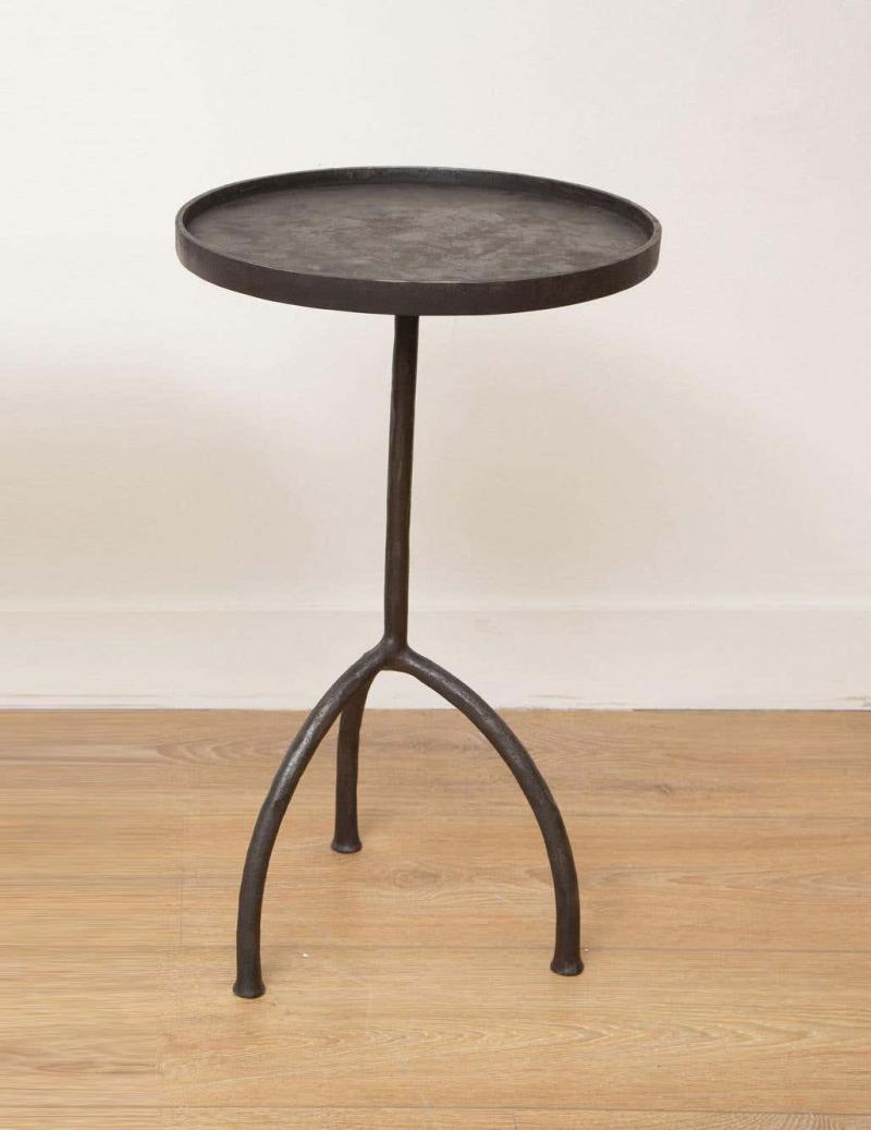 Single Tripod Hand Forged Side Table
