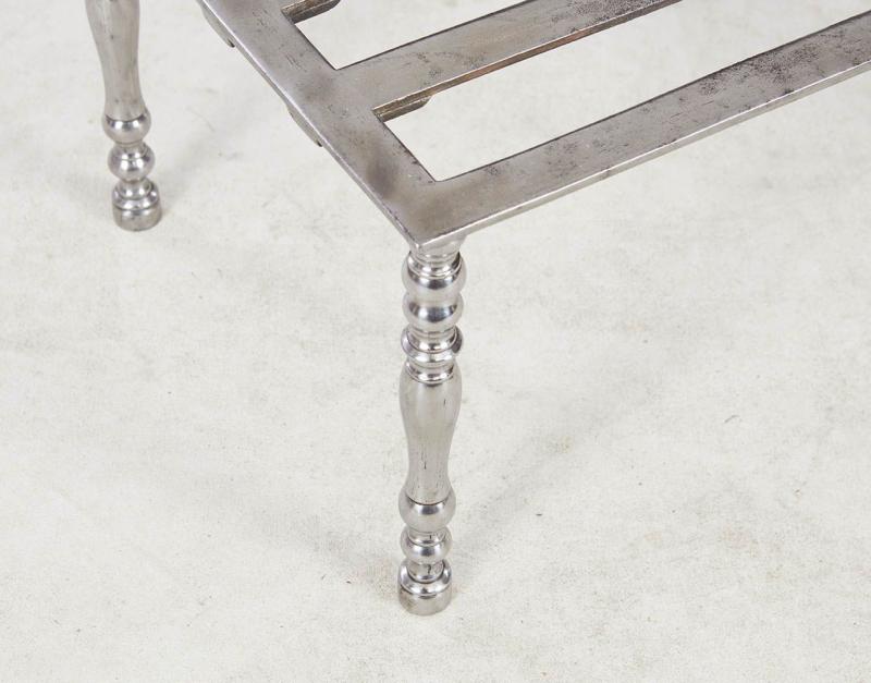 Slatted Six Leg Steel Luggage Stand