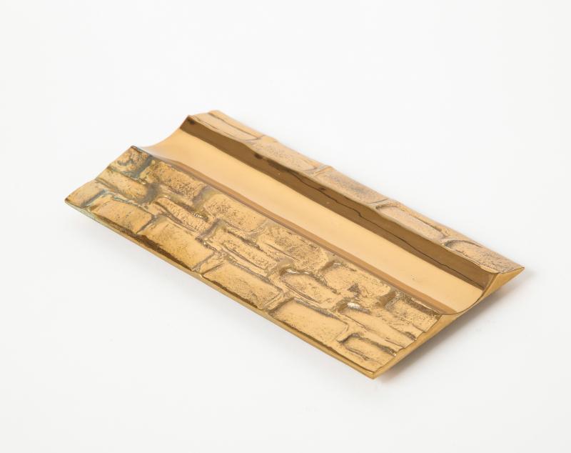 Small Decorative Vintage Bronze Tray