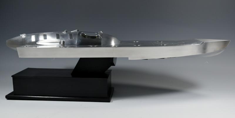 Speedboat Model Aluminum Sculpture Water Speed Record Holder 1933