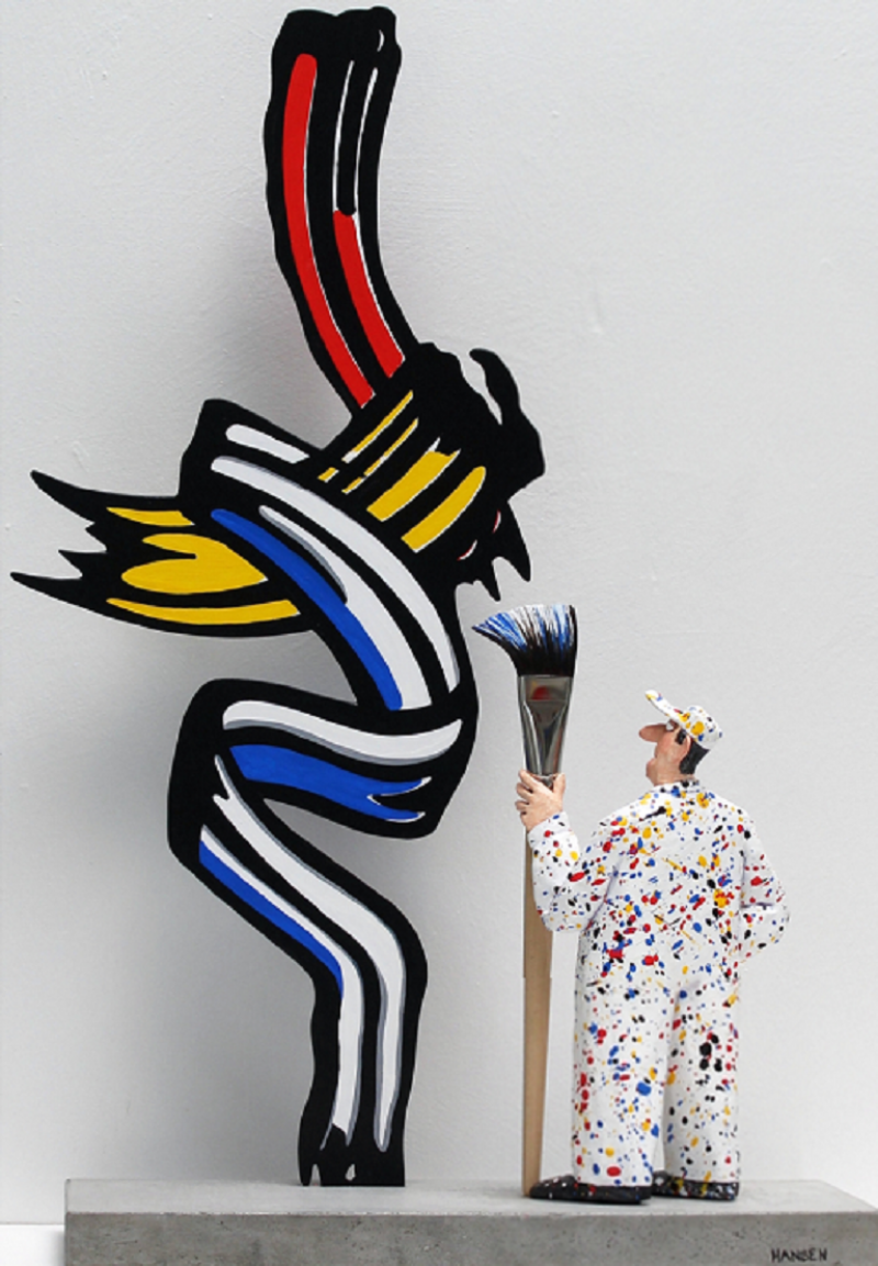 Stephen Hansen - Brushstroke Sculpture - Lichtenstein, 2023
