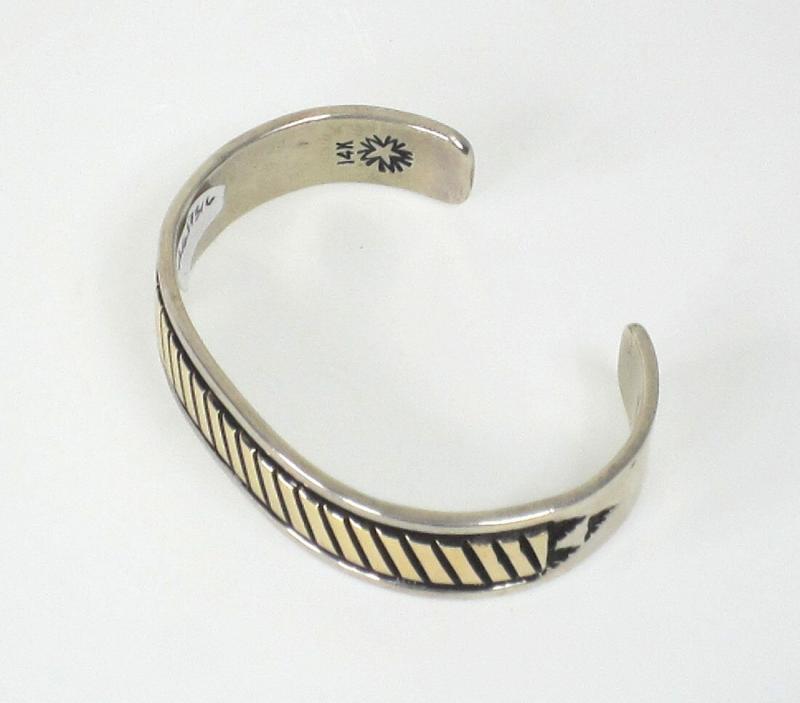 Sterling and gold bracelet by B Morgan (Bruce Morgan)