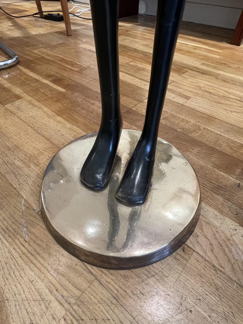 Stunning Bronze Sculpture of a Water Carrier African Lady