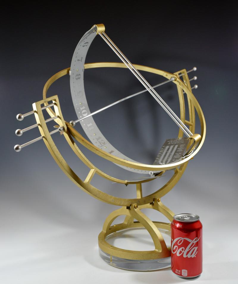 Sundial Sun Clock Modernist Mid Century Armillary