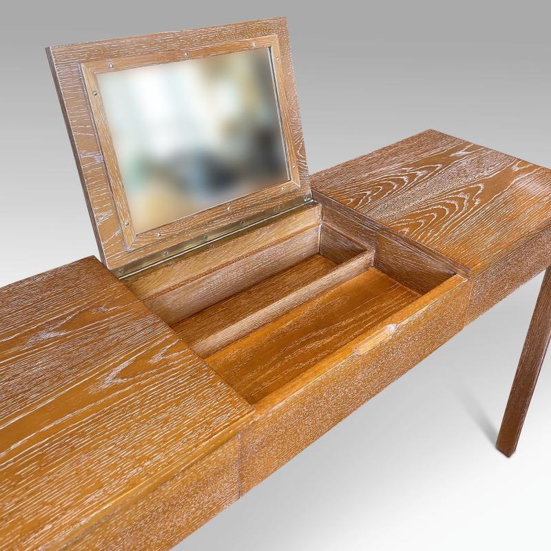Swedish Console Dressing Table in Limed Oak