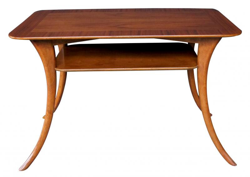 T.H. Robsjohn-Gibbings - Robsjohn-Gibbings for Widdicomb Rectangular Walnut Klismos Sabre-leg Table