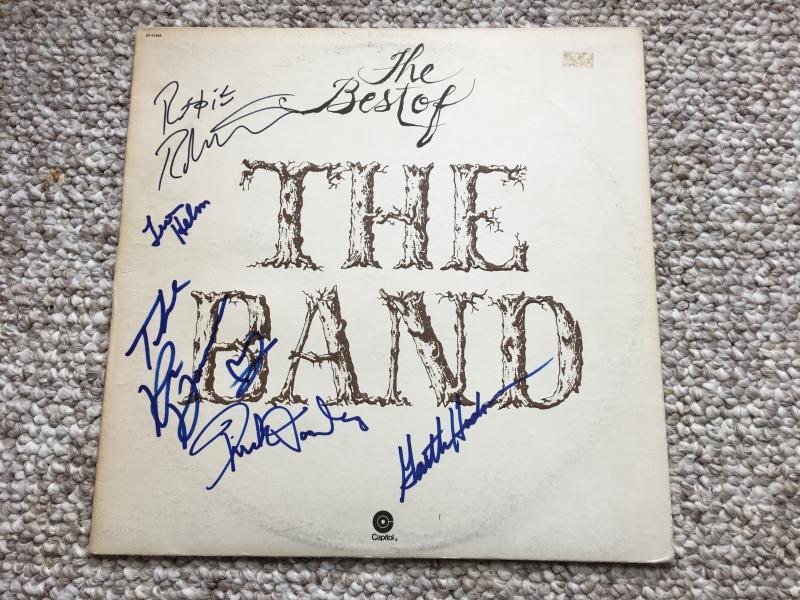 'THE BEST OF THE BAND' AUTOGRAPHED RECORD ALBUM