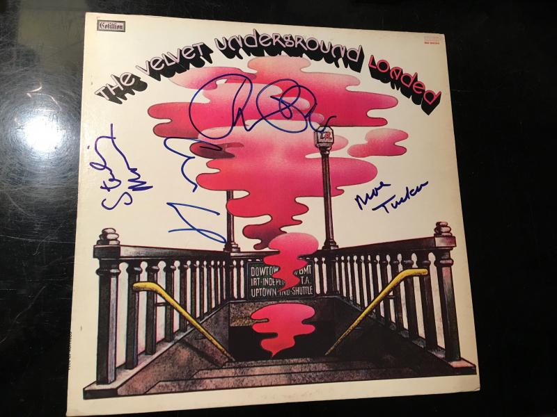 Velvet Underground - THE VELVET UNDERGROUND-LOADED AUTOGRAPHED ALBUM COVER