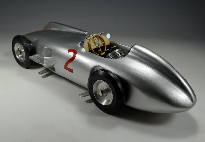 Tether Car Mercedes W 196 Streamliner Race Car Model Gas Powered