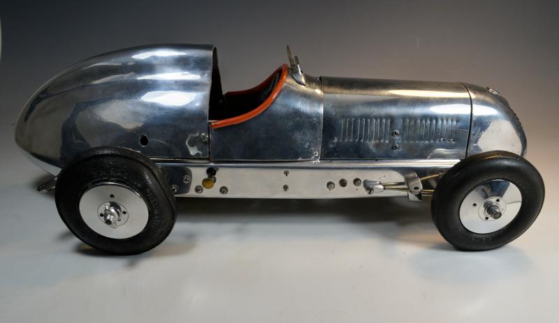 Tether Race Car Aluminum Model England 1950