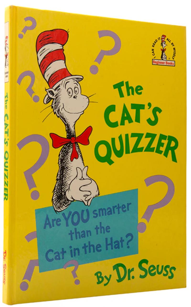 Theodor Seuss (Dr. Seuss) Geisel - The Cat's Quizzer. by Dr. SEUSS