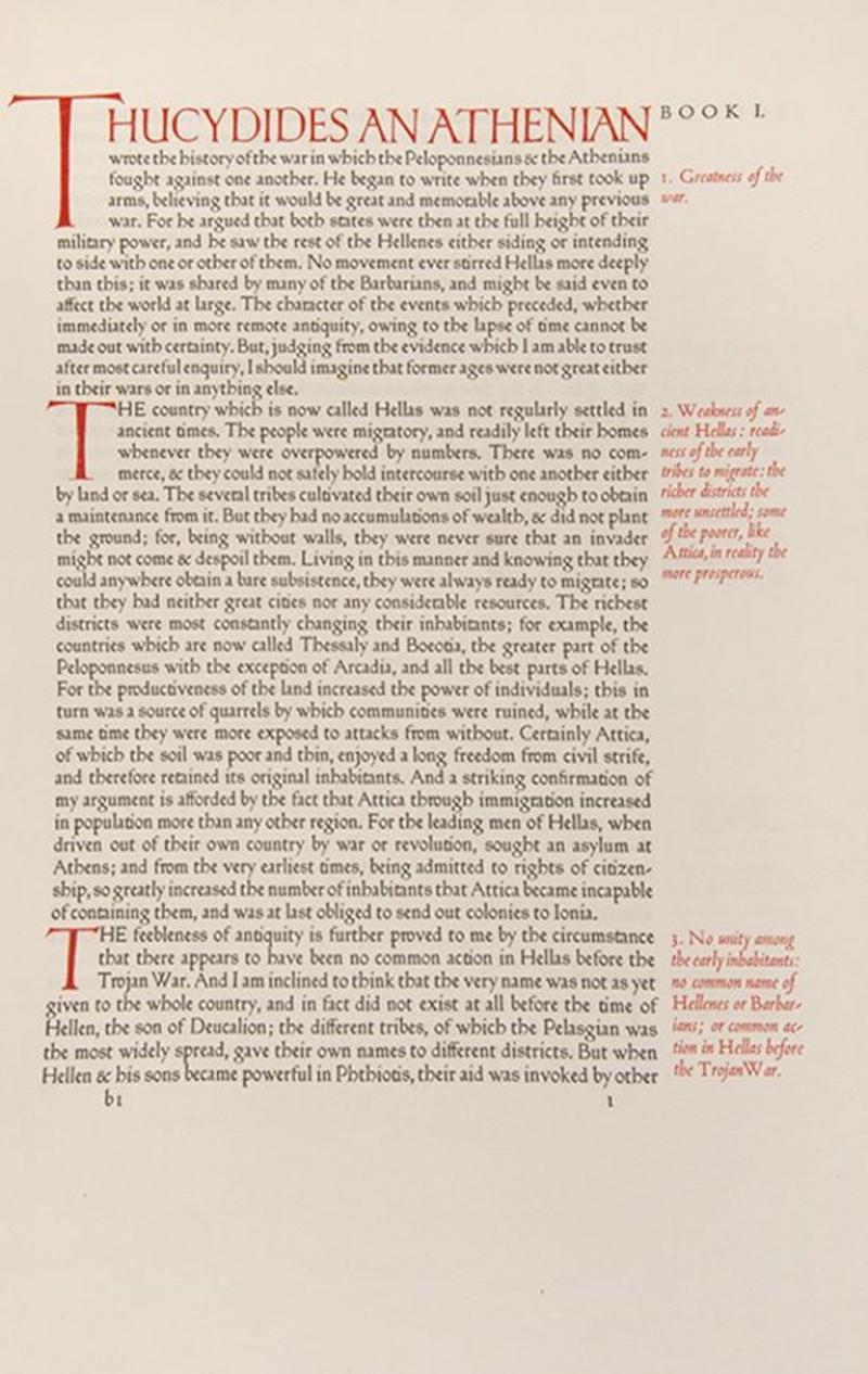 Thucydides [History of the Peloponnesian War].
