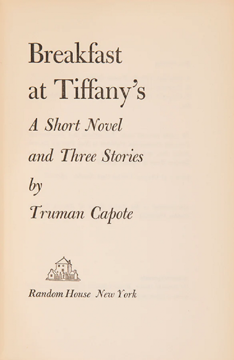 Truman Capote - Breakfast at Tiffany's. by Truman CAPOTE