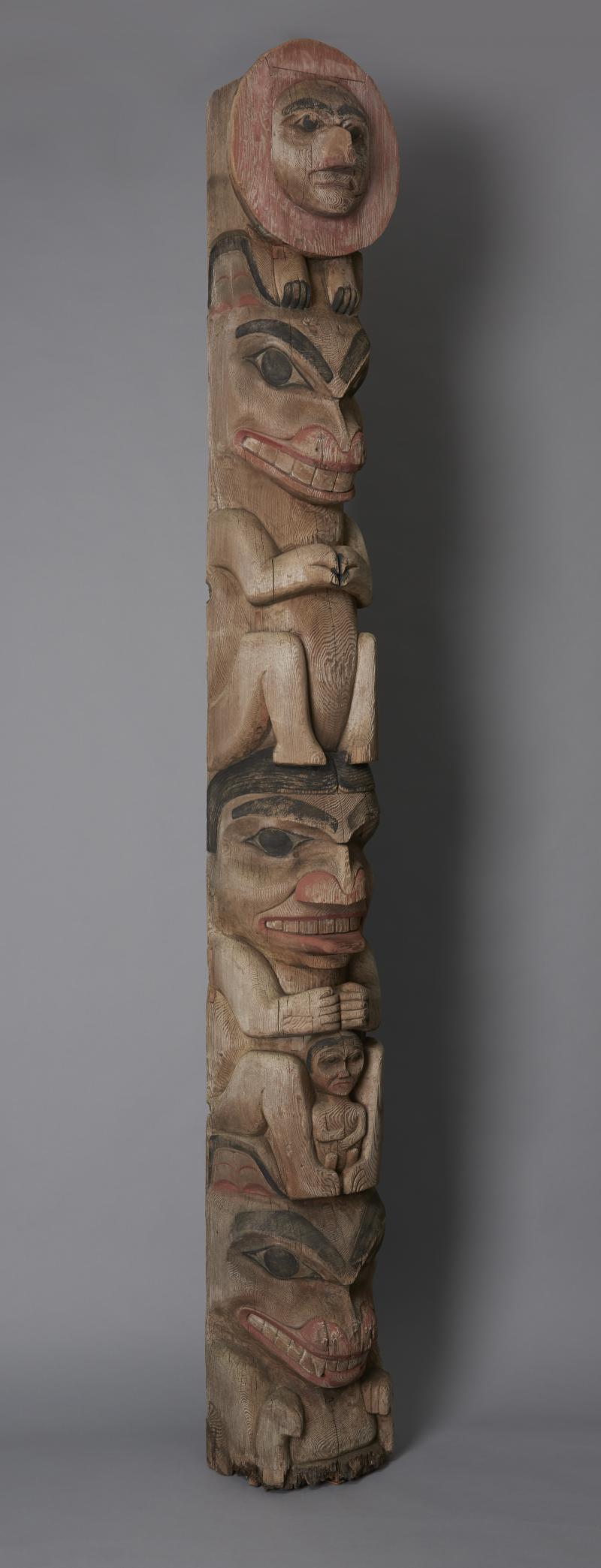 Tsimshian Tribe Raven Totem Pole