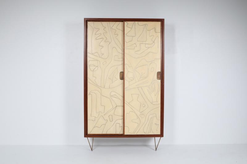 Victor Cerrato - Victor Cerrato one-of-a-kind case piece - 1950's