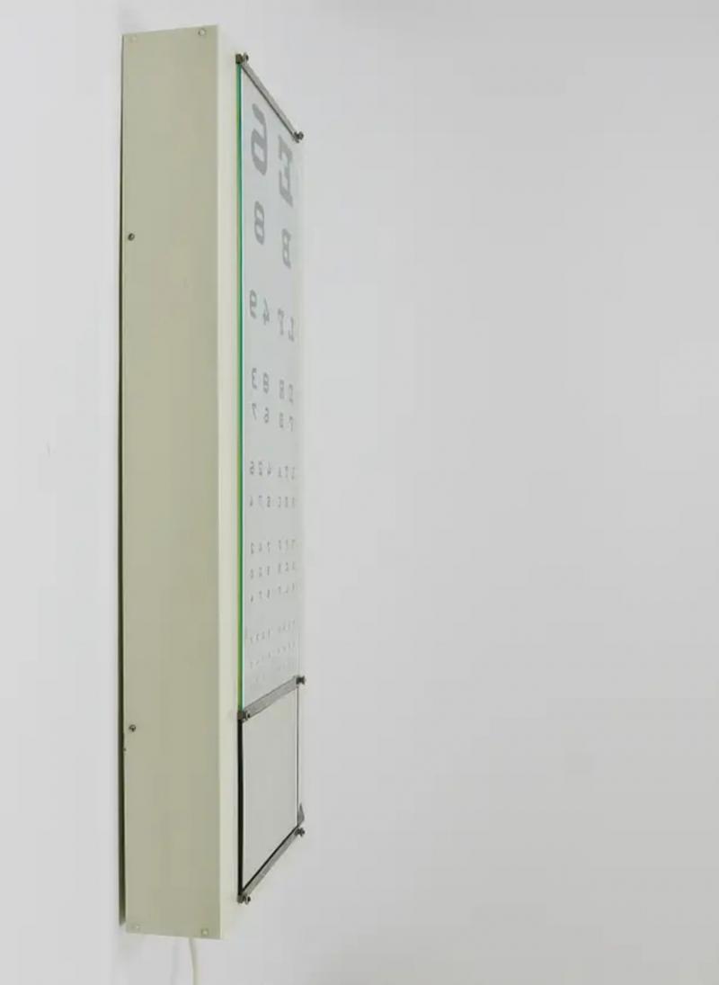 Vintage Eye Doctors Illuminated Eye Test Chart Light Box, Germany 1960s