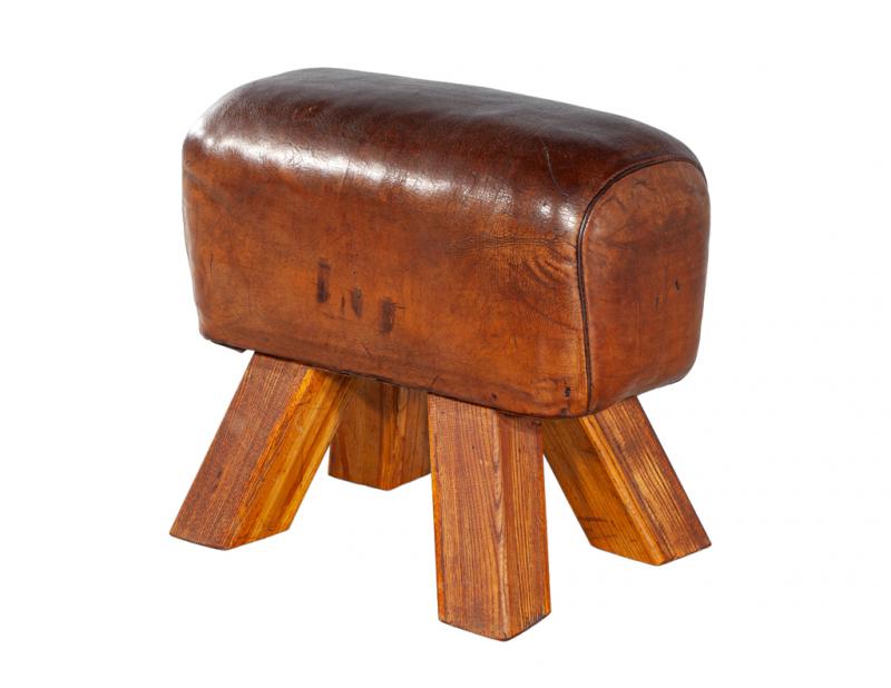 Vintage Leather Pommel Horse Stool Circa 1950’s
