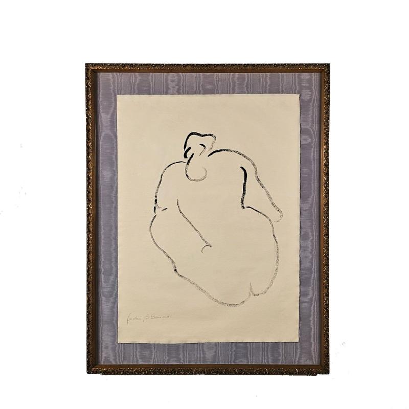 Vintage Pen and Ink Drawing by Beatrice Bernard
