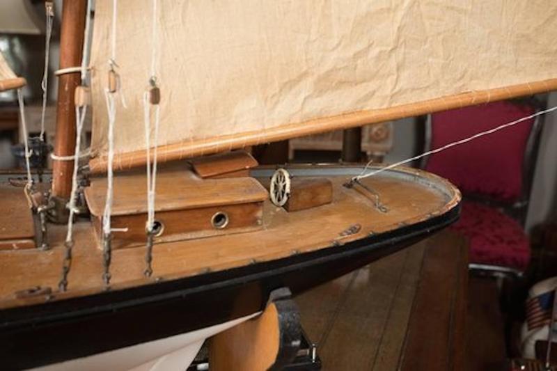 Vintage Schooner Model Sail Boat "Patsy-Ann"