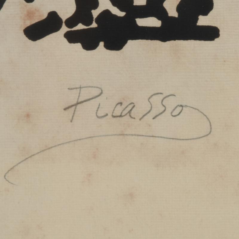 Pablo Picasso - Vintage Signed Lithograph Don Quixote Of Pablo Picasso