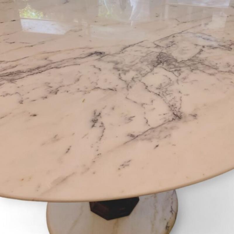 Vittorio Dassi / Mobilificio Dassi / Dassi - Marble and Rosewood Round ...