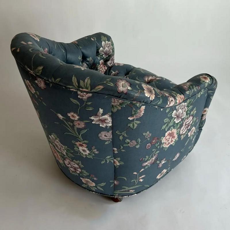 Ward Bennett - Vintage Tufted Ward Bennett Chair on Casters