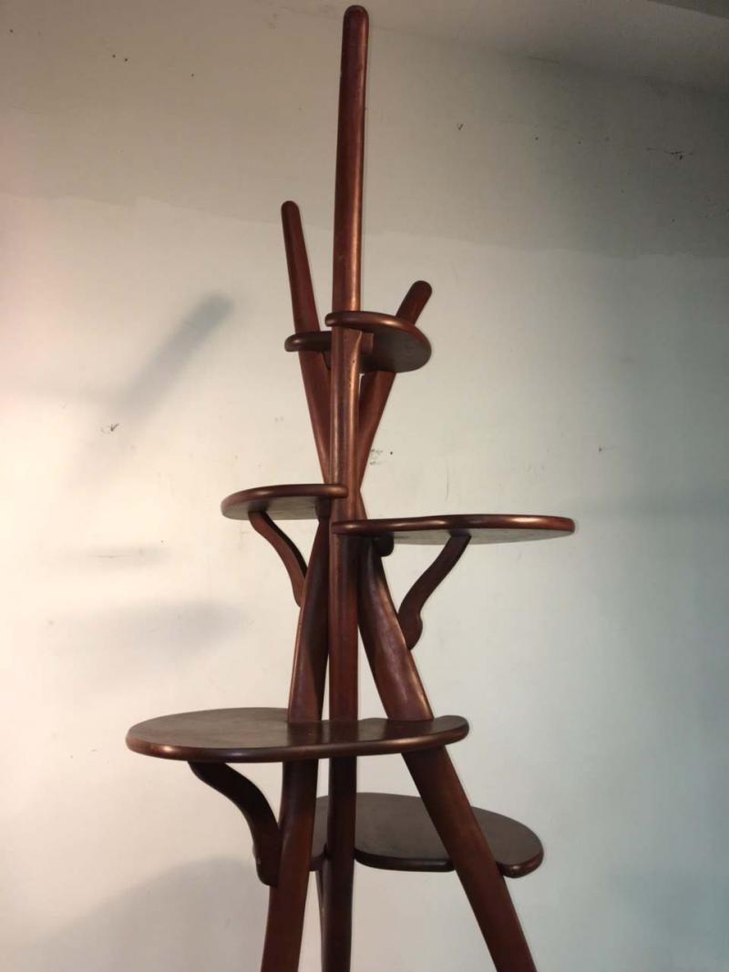 Wharton Esherick - Outstanding Organic Modern Sculptural Tiered Wood Stand
