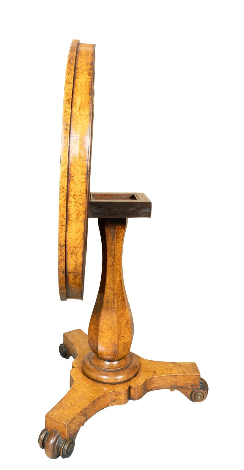 William IV Burr Elm And Ebony Center Table