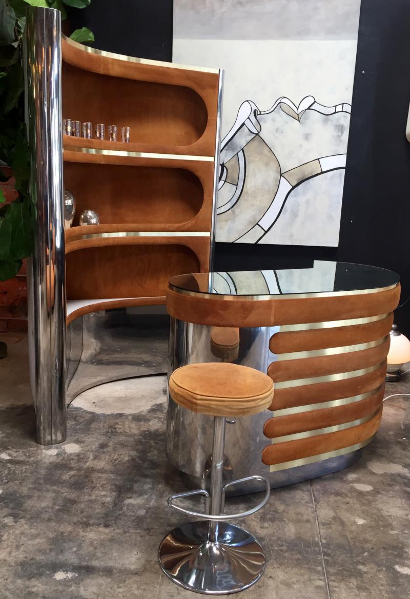 Willy Rizzo - Rare Dry Bar and Storage of Willy Rizzo, Italy, 1970s