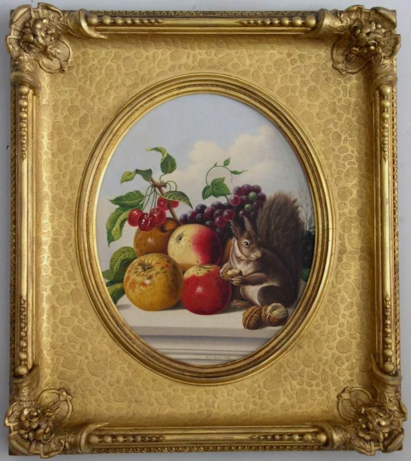 John J Eyers - Still Life with Squirrel, 1863