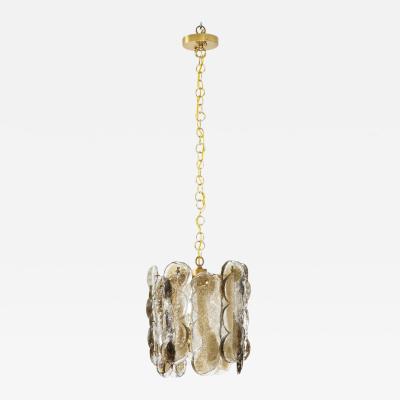 J.T. Kalmar – Kalmar Lighting - Kalmar Clear & Amber Glass Chandelier.