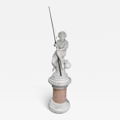 LOT TORELLI - ITALIAN CARRARA MARBLE SCULPTURE OF A FISHER BOY BY LOT ...