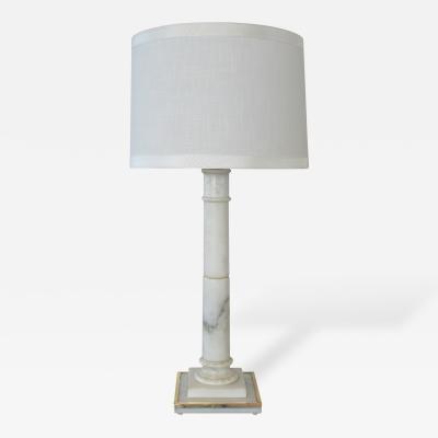 Marbro Lamp Company - A Sleek Hollywood Regency Marble Columnar Lamp by ...
