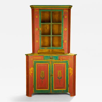 Orwig Family Corner Cupboard, Dated 1861